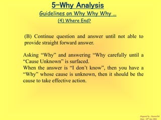 5why guideline | PPT