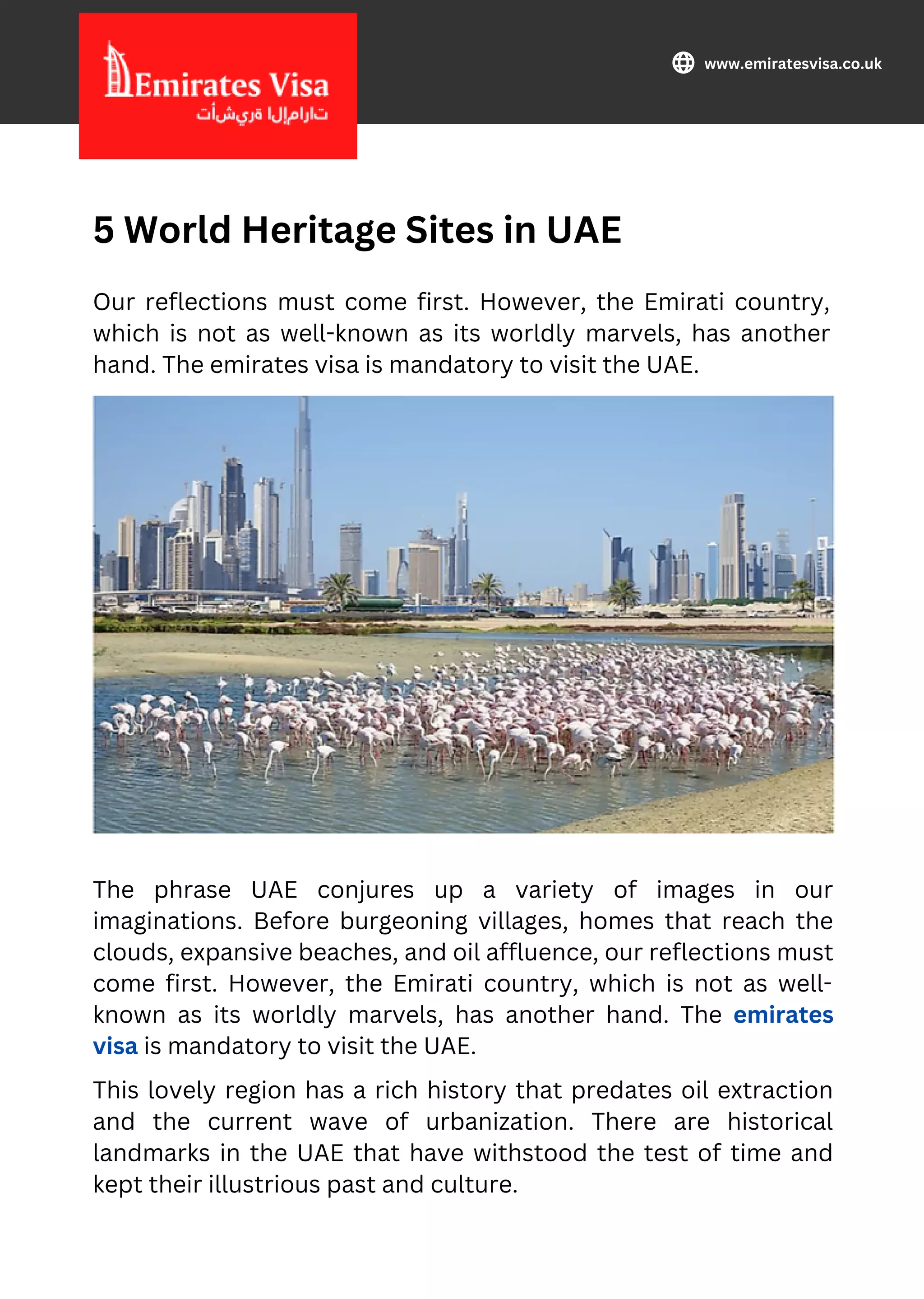 5 World Heritage Sites in UAE | PDF