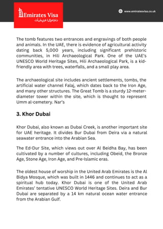5 World Heritage Sites in UAE | PDF