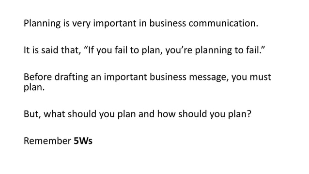 5Ws of Planning a Business Message (Letter or email).pptx