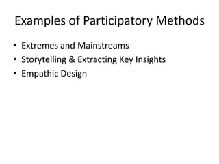 Participatory Design 5x5 presentation | PPTX