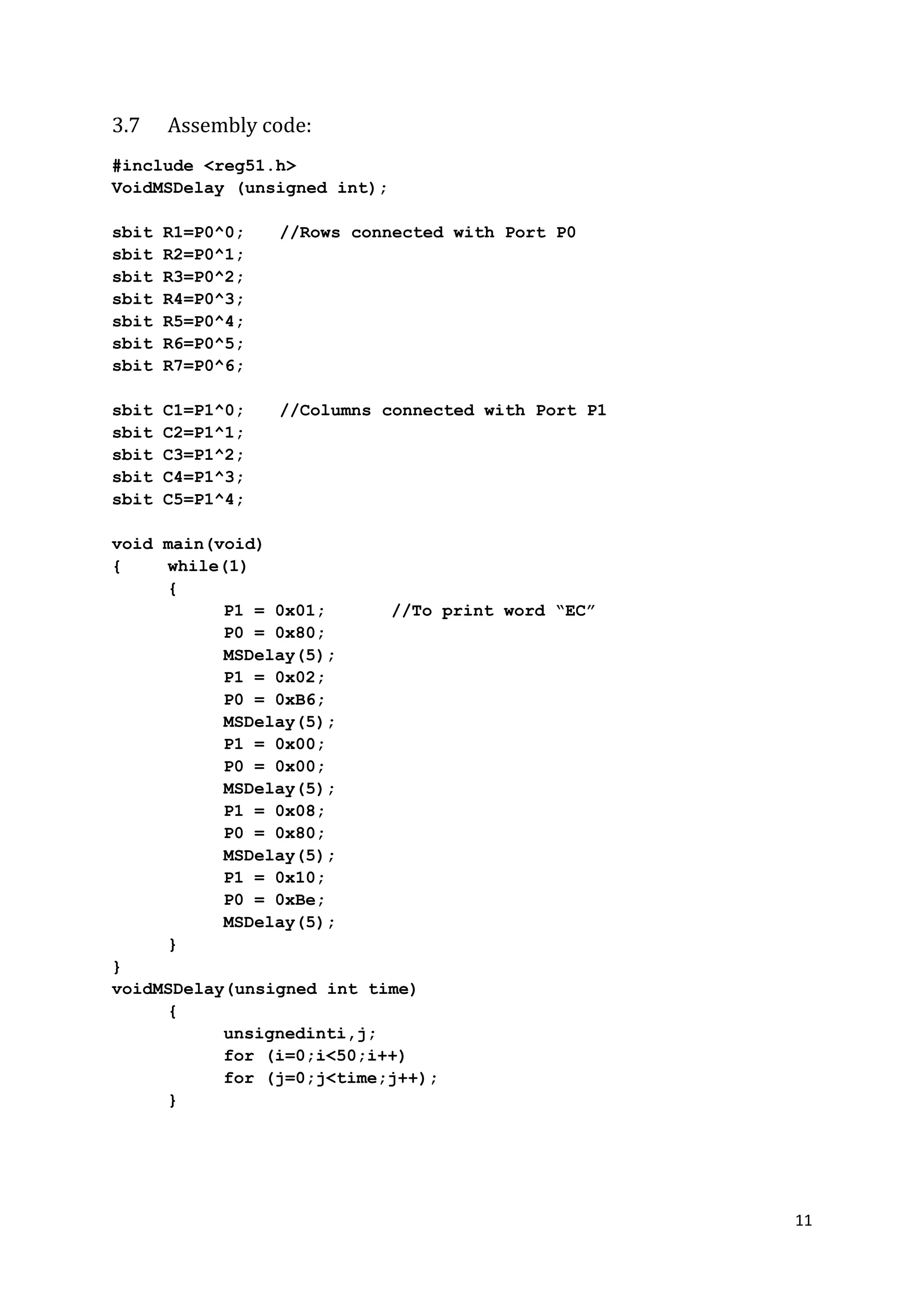 5x7 matrix led display | PDF