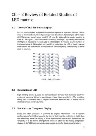 5x7 matrix led display | PDF