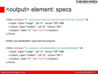 5 x HTML5 worth using in APEX (5) | PPT