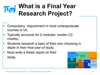 Involving Irish Pre-Service Science Teachers in the TEMI Project | PPTX