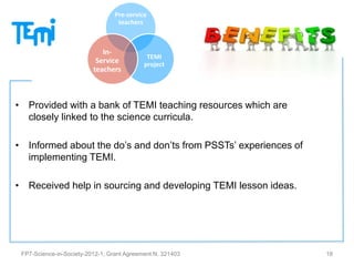 Involving Irish Pre-Service Science Teachers in the TEMI Project | PPTX