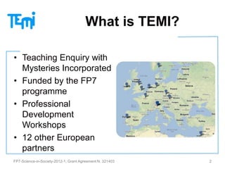 Involving Irish Pre-Service Science Teachers in the TEMI Project | PPTX