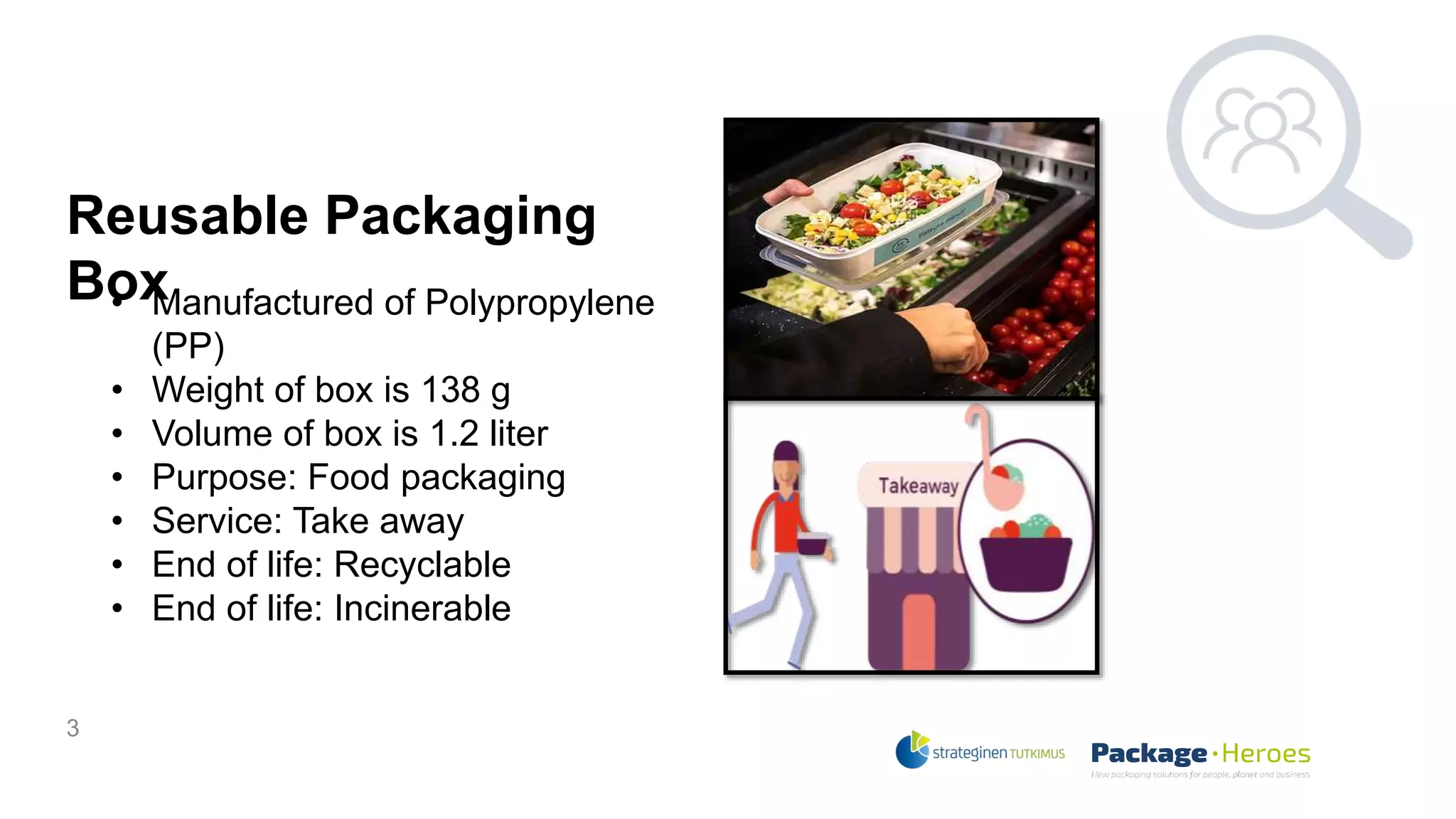 Environmental benefits of re-usable food packaging | PPTX