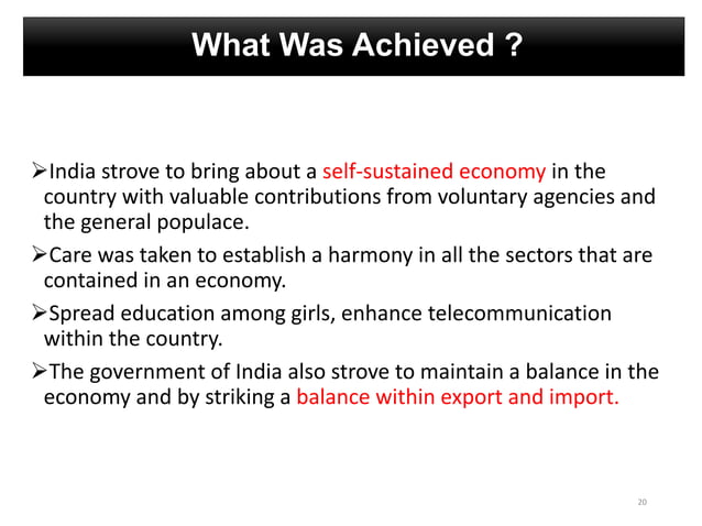 5 year plan ppt | PPTX | Commodities | Economy