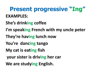 Clothing Vocabulary and present progressive tense- | PPTX