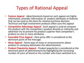Appeals of advertisement | PPTX