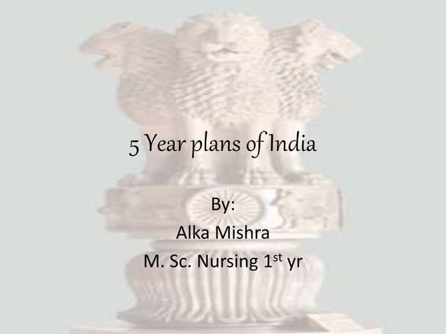 5 yr plans of india & niti aayog | PPTX | Infectious Diseases | Diseases and Conditions