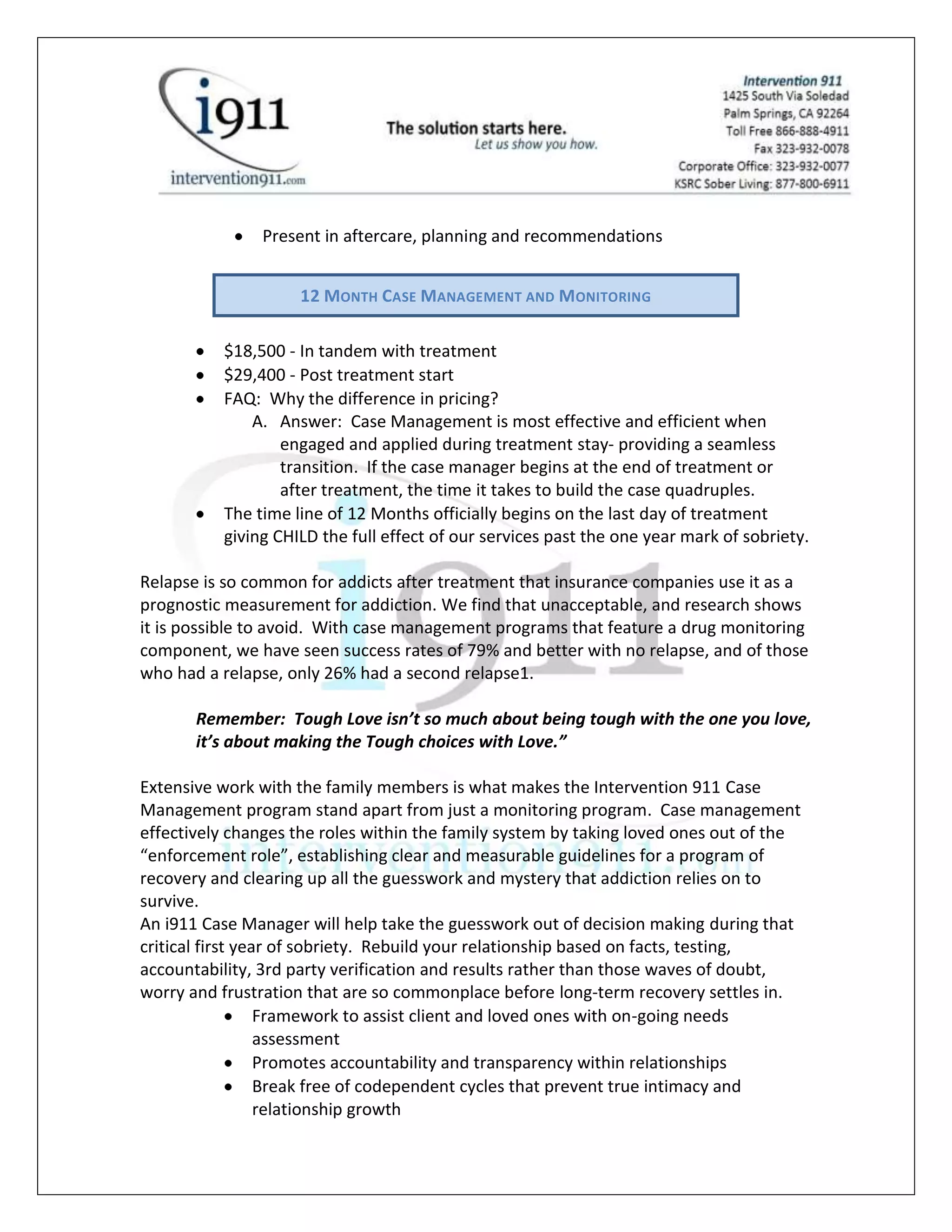 Interventions - A 5 Year Recovery Plan | DOCX