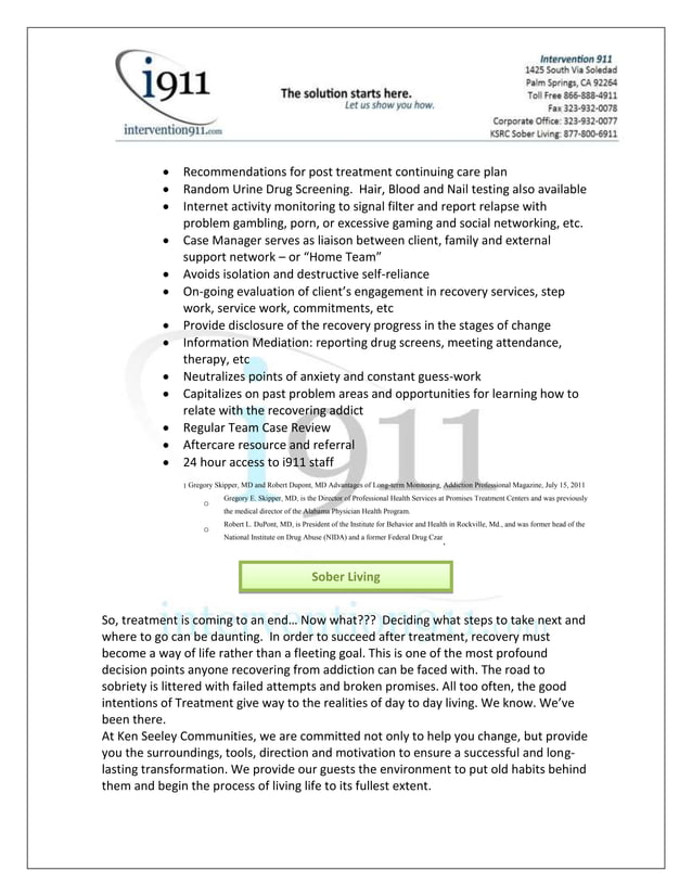 Interventions - A 5 Year Recovery Plan | DOCX