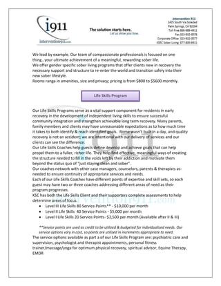 Interventions - A 5 Year Recovery Plan | DOCX