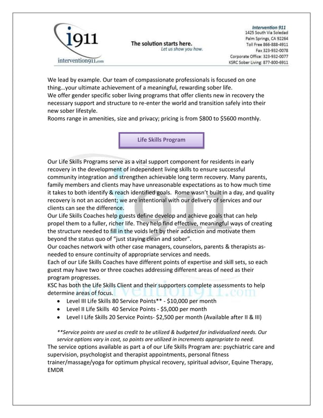 Interventions - A 5 Year Recovery Plan | DOCX