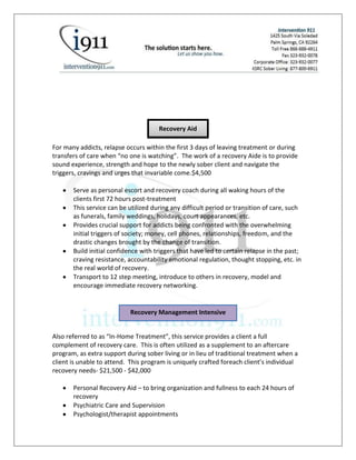 Interventions - A 5 Year Recovery Plan | DOCX