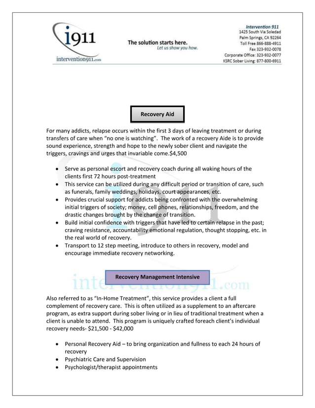 Interventions - A 5 Year Recovery Plan | PDF