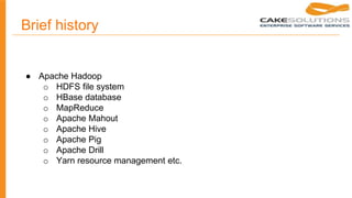 Apache spark - History and market overview | PPTX
