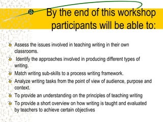 teaching writing | PDF