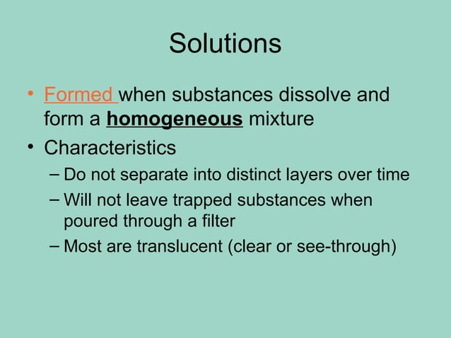 science about mixture grade six deped ppt | PPT