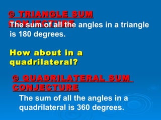 6.1 Polygon Sum Conjecture (2009) | PPT