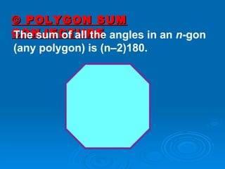 6.1 Polygon Sum Conjecture (2009) | PPT