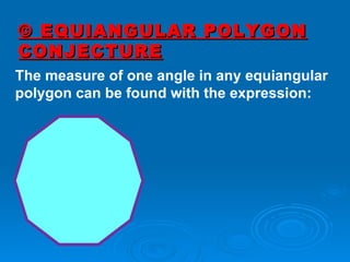 6.1 Polygon Sum Conjecture (2009) | PPT