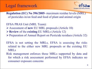 Aija Kazocina - Update on risk assessment of MRLs | PDF