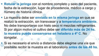 Toma de muestra de sangre periférica para estudios genéricos | PPTX