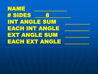 6-1, 1-6 Angles of Polygons.ppt