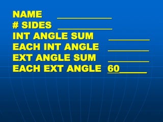 6-1, 1-6 Angles of Polygons.ppt