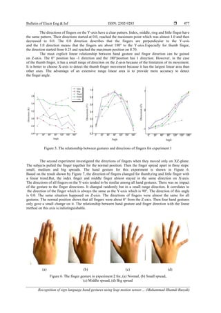 Recognition of sign language hand gestures using leap motion sensor based on threshold and ANN ...