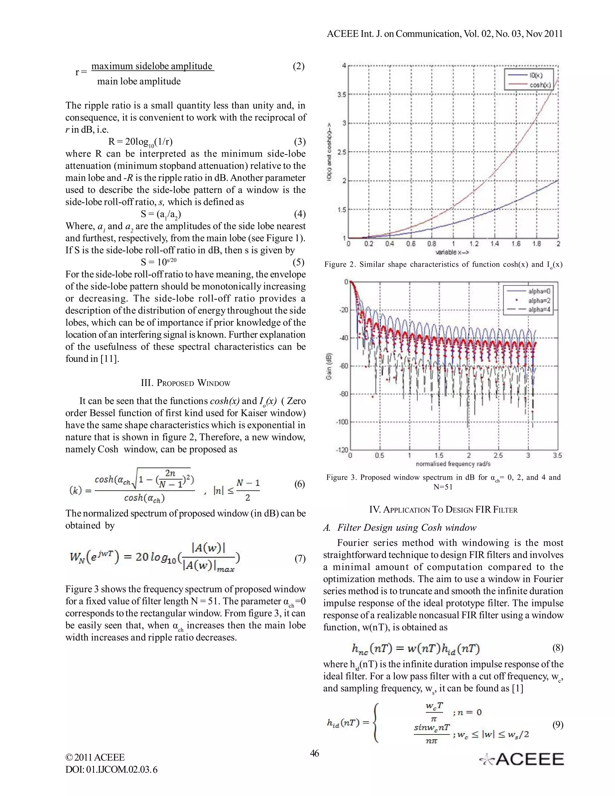 Design And Performance Of Finite Impulse Response Filter Using