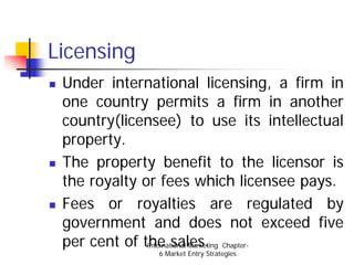 Market Entry Strategies | PDF