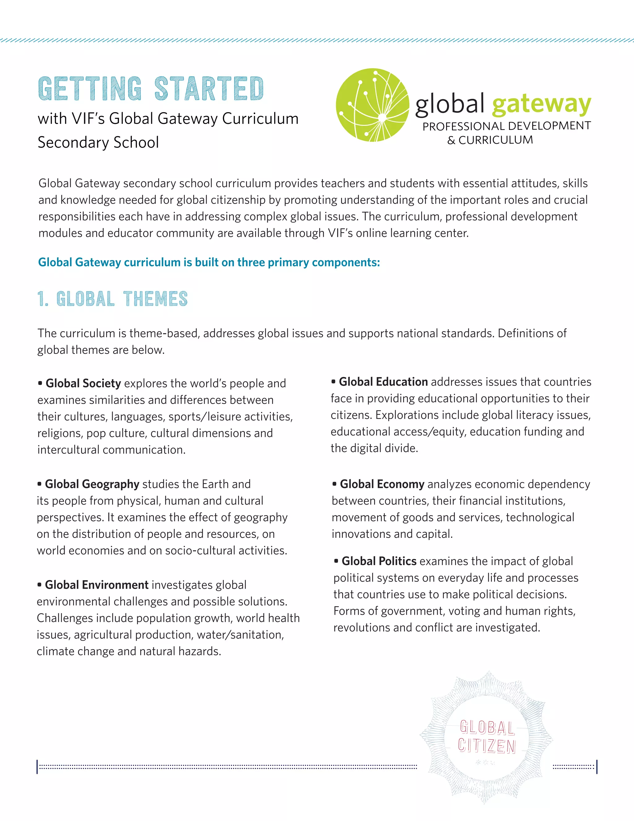 6 12 globalgatewarycurriculumoverview | PDF