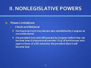 Legislative Power Definition