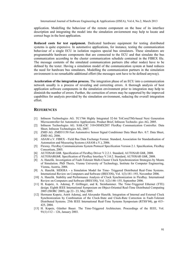 SIMULATION-BASED APPLICATION SOFTWARE DEVELOPMENT IN TIME-TRIGGERED COMMUNICATION SYSTEMS | PDF