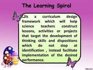 Spiral progression in Science | PPTX