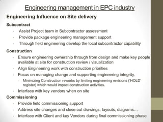 Effective Engineering Management in EPC Industry | PPTX