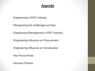 Effective Engineering Management in EPC Industry | PPTX | Civil ...