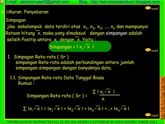 6.Simpangan Rata-Rata | PPT