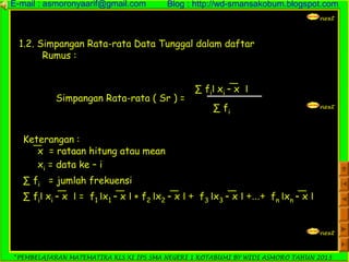 6.Simpangan Rata-Rata | PPT