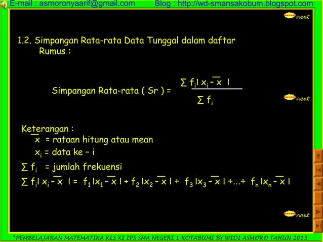 6.Simpangan Rata-Rata | PPT