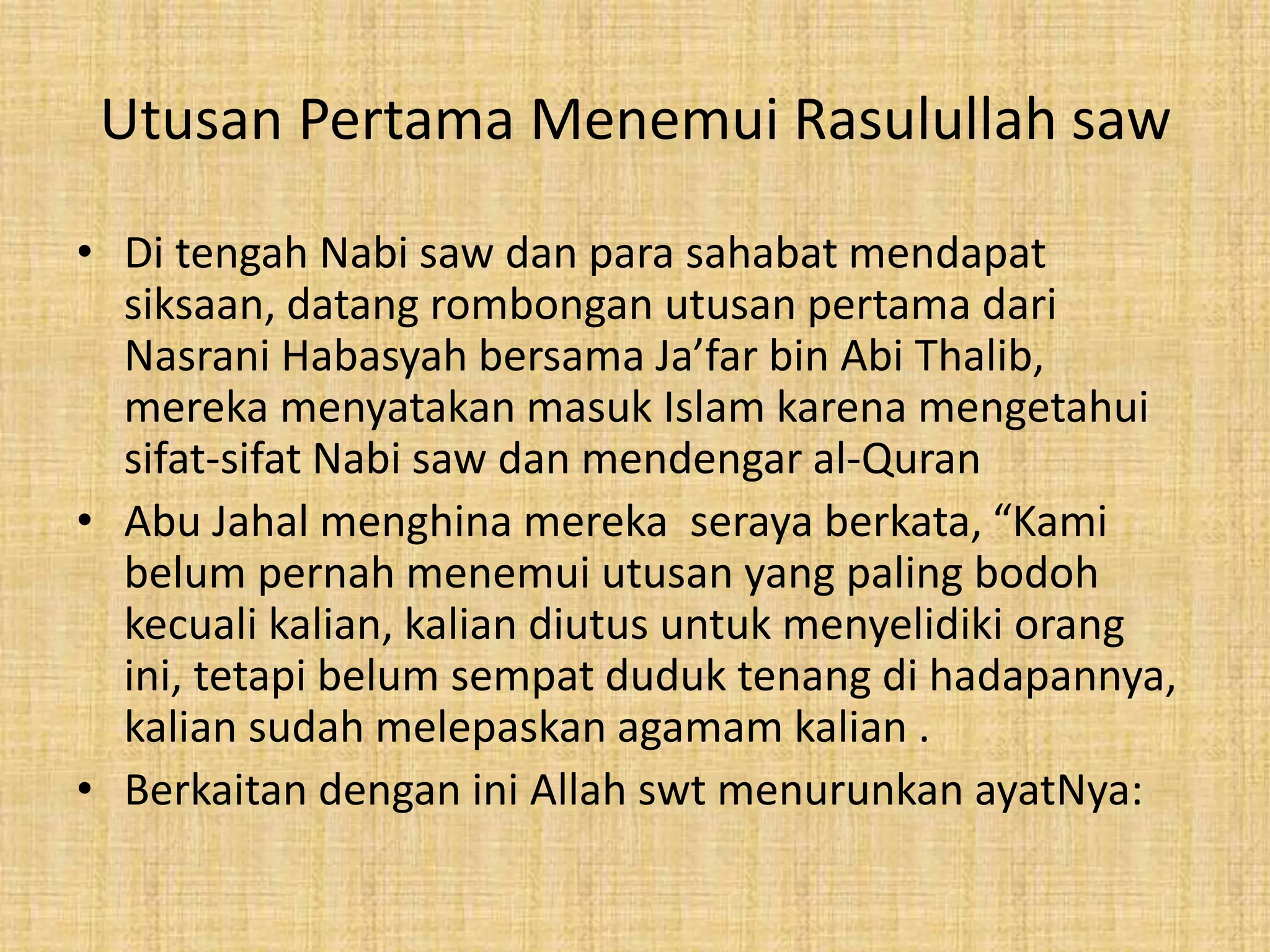 3. Sejak Kenabian Hingga Hijrah Nabi saw | PPT