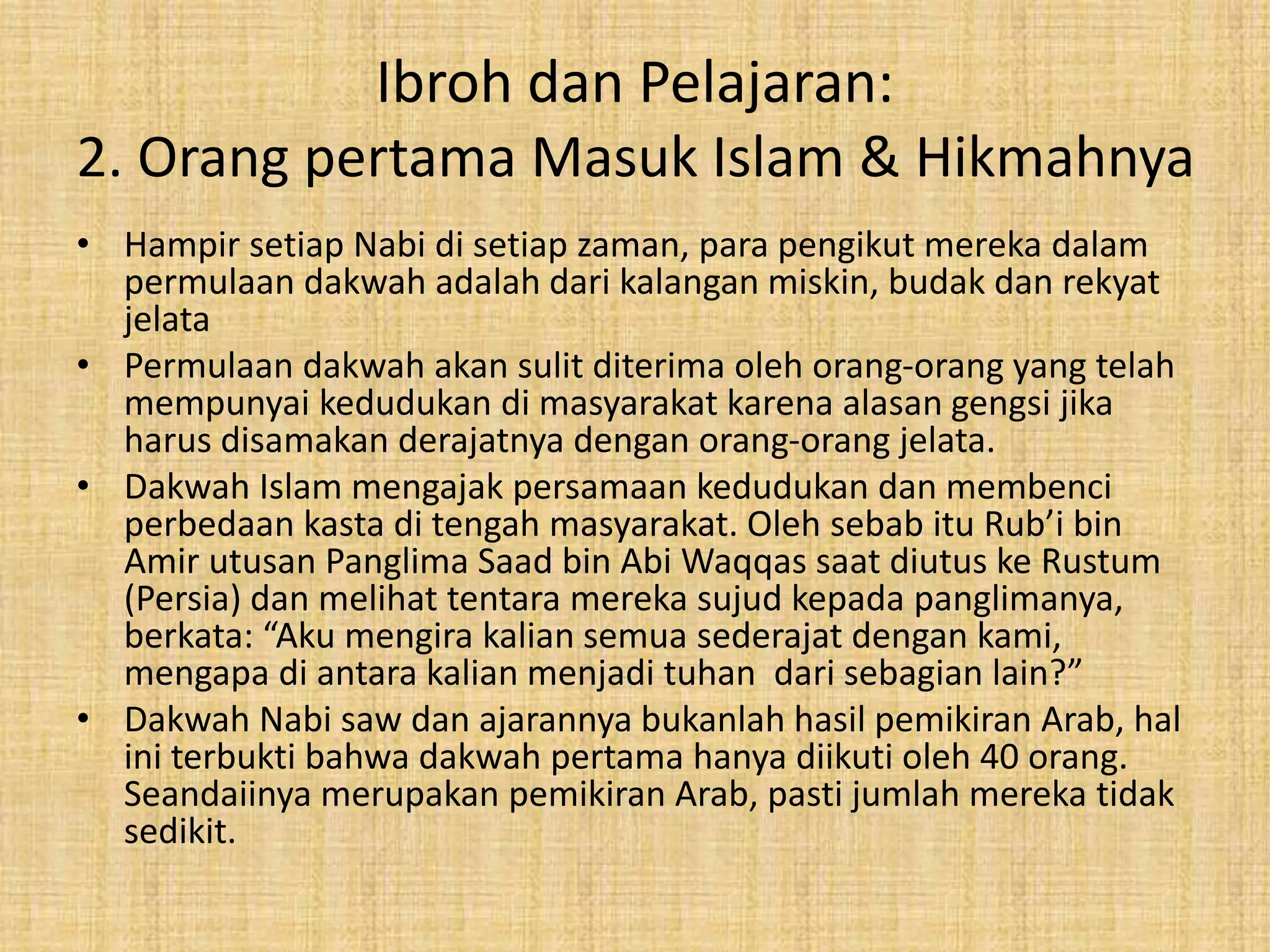 3. Sejak Kenabian Hingga Hijrah Nabi saw | PPT
