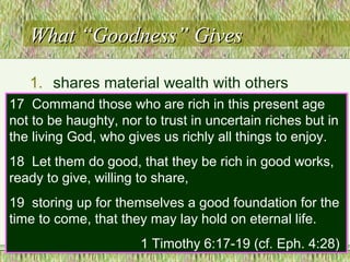 6. Fruit of the Spirit - Goodness | PPT