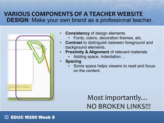 6. teacher website workshop | PPT
