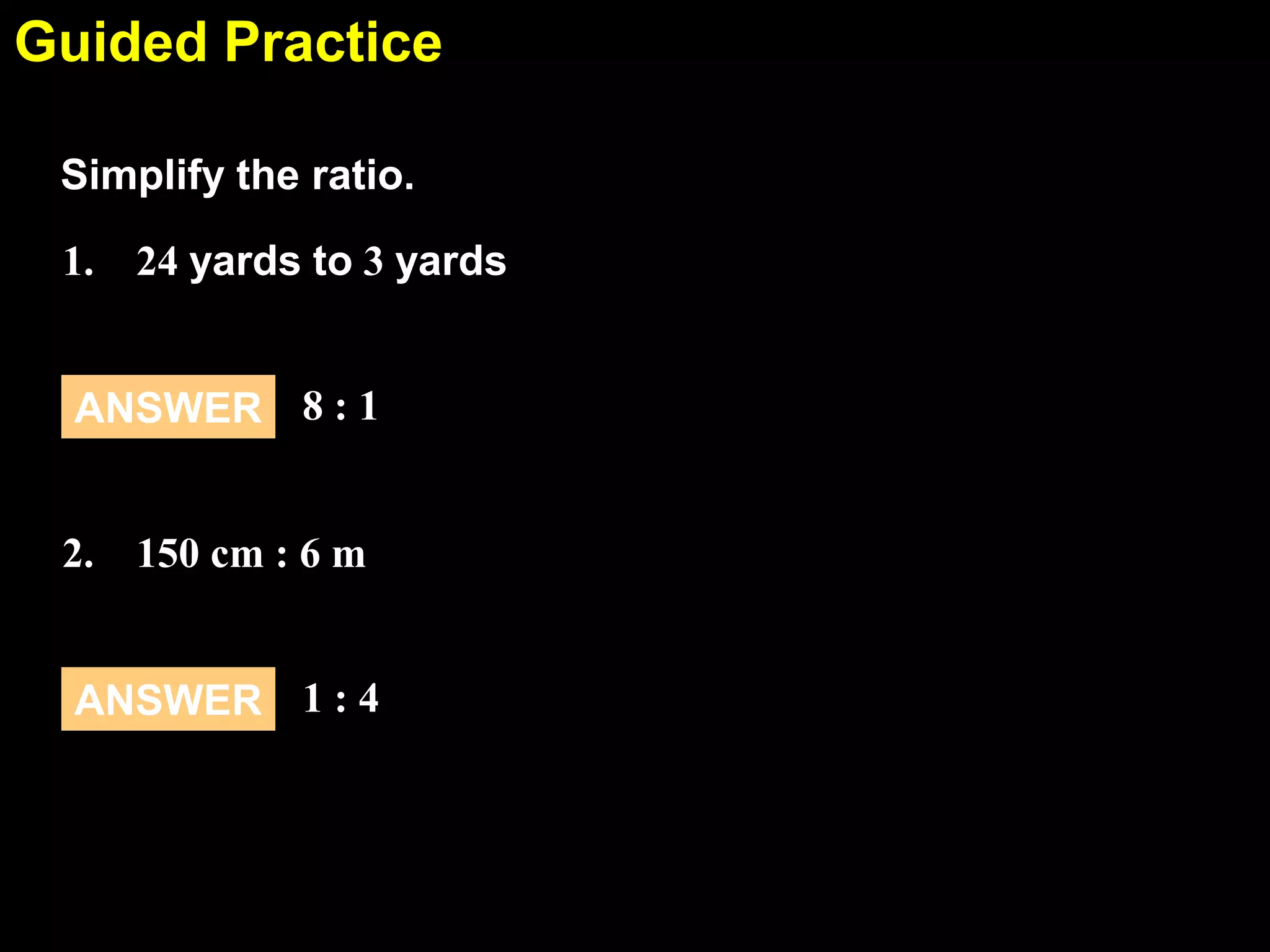 6.1 ratios, proportions, and the geometric mean | PPTX | Physics | Science