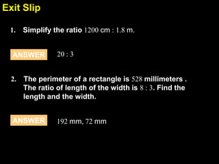 6.1 ratios, proportions, and the geometric mean | PPTX | Physics | Science